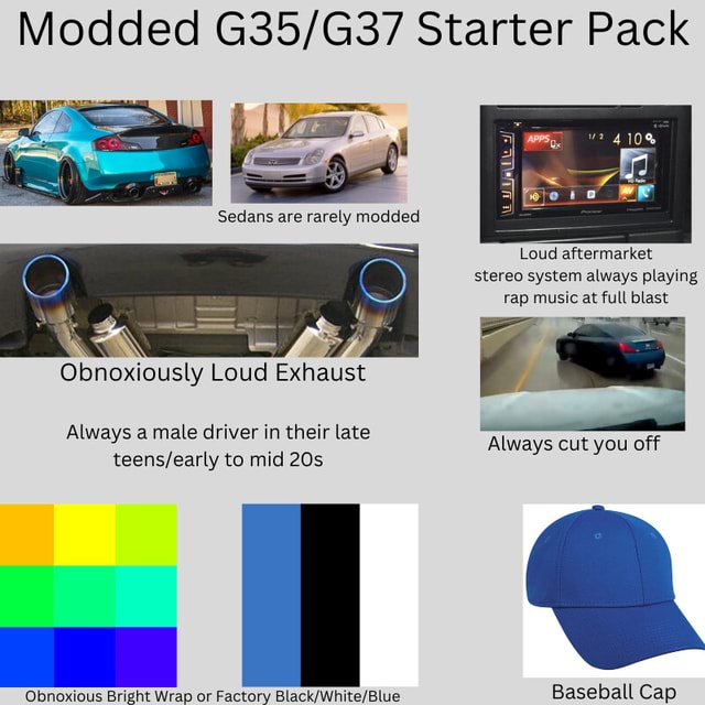 Modded G35/G37 Driver Starter Pack - Modded Starter Pack Loud ...