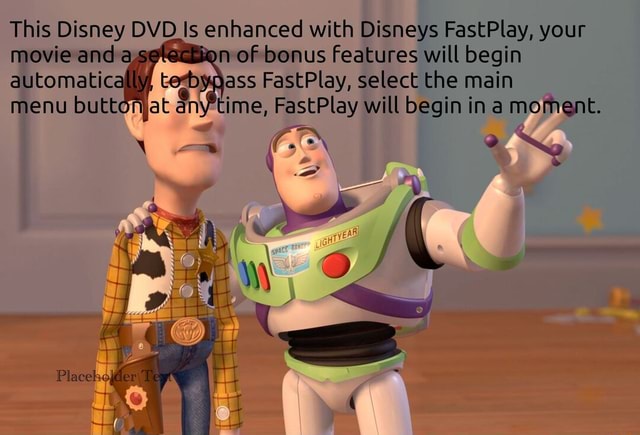 This Disney DVD Is enhanced with Disneys FastPlay, your movie and selec ...