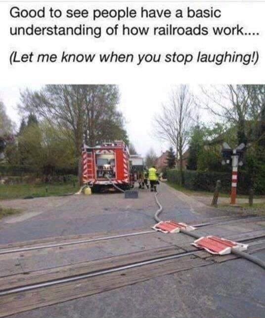 Good to see people have a basic understanding of how railroads work ...