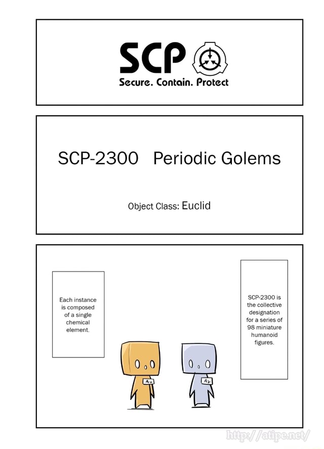 SCP@ Secure. Contain. Protect SCP-2300 Periodic Golems Object Class ...