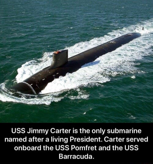 USS Jimmy Carter is the only submarine named after a living President ...