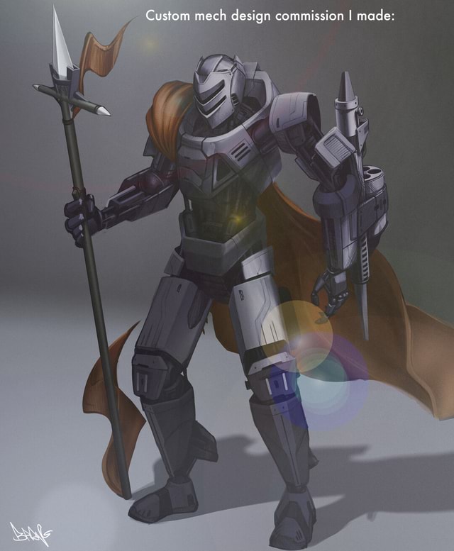 Custom mech design for a commission i just finished - Custom mech ...