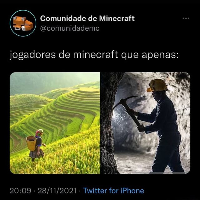 Comunidade de Minecraft jogadores de minecraft que apenas: Twitter for ...
