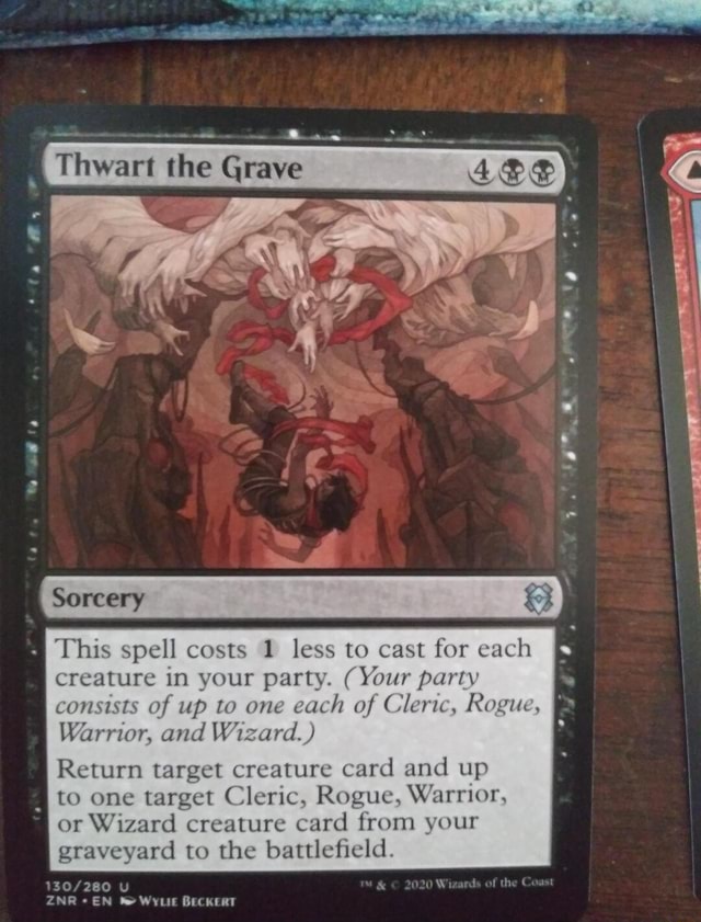 My favorite card art, i have it holo from a previous pull! - Thwart the ...