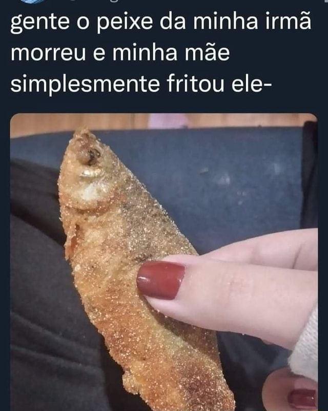 Gente O Peixe Da Minha Irmã Morreu E Minha Mãe Simplesmente Fritou Ele