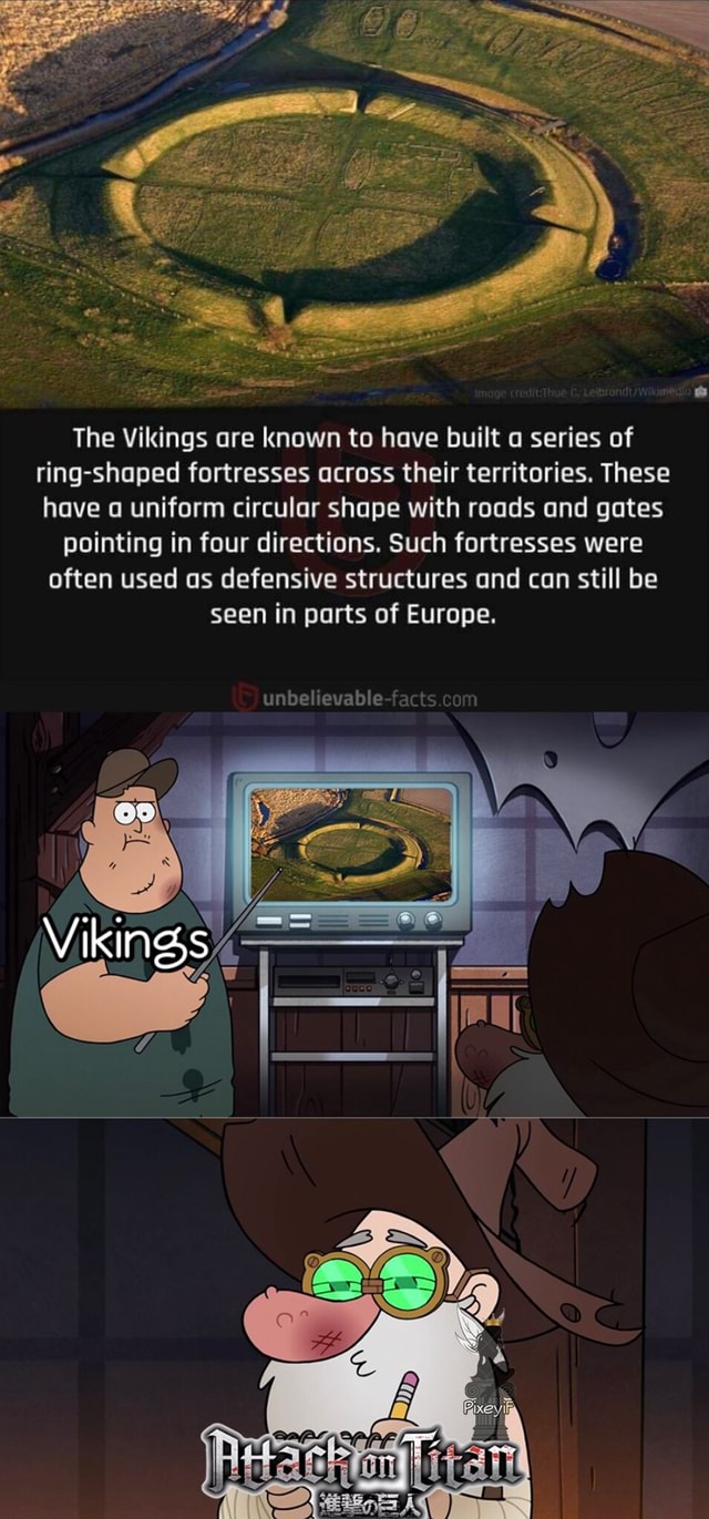 The Vikings are known to have built a series of ring-shaped fortresses ...