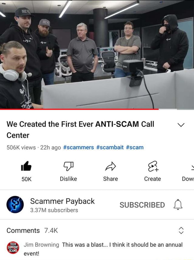 We Created the First Ever ANTI-SCAM Call Center 506K views ago # ...