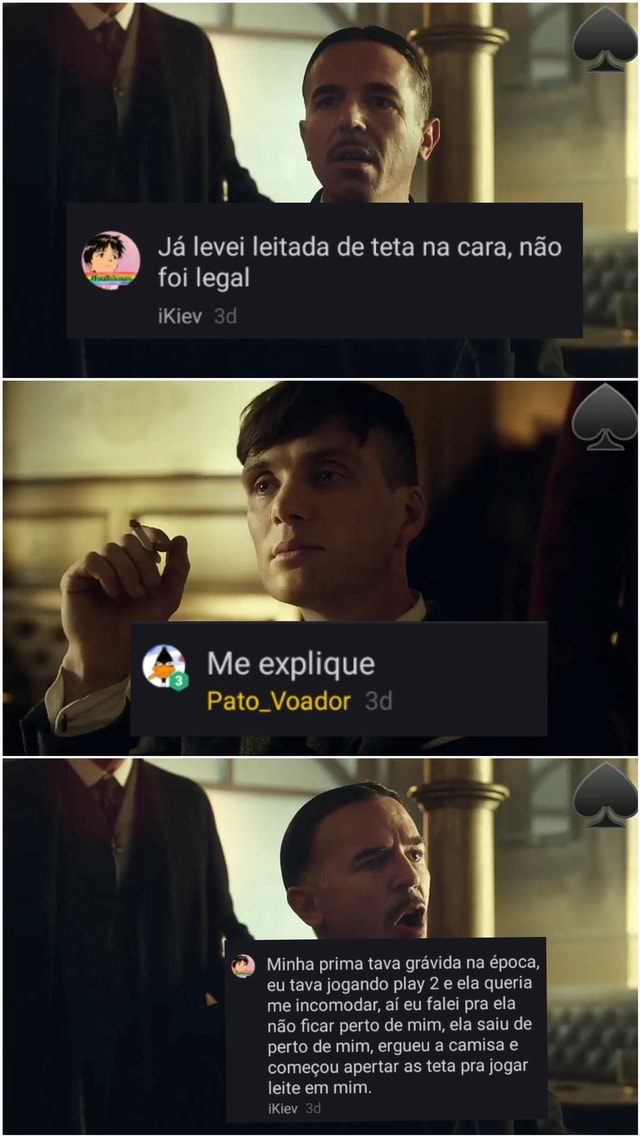 Já Levei Leitada De Teta Na Cara Não Foi Legal Ikiev Me Explique Pato