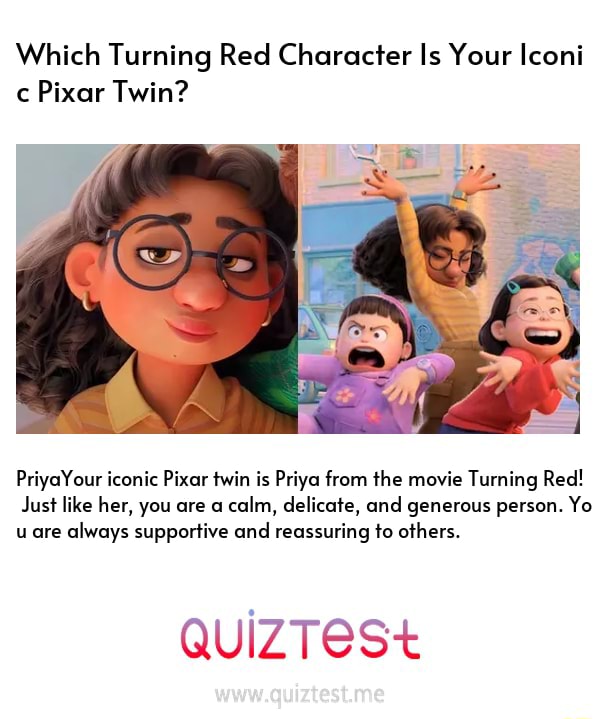 Which Turning Red Character Is Your leon c Pixar Twin? PriyaYour iconic ...