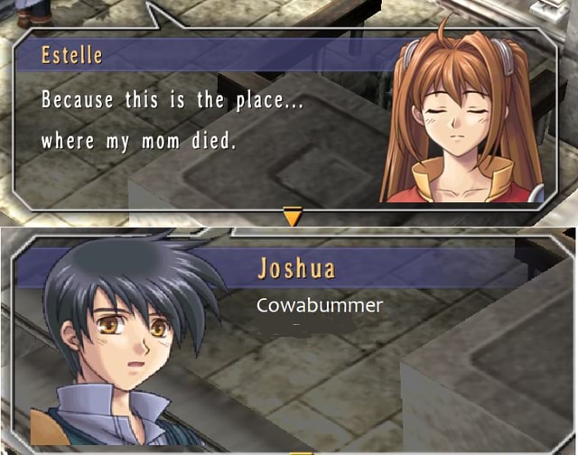 Estelle Because this is the place... where my mom died. Joshua ...