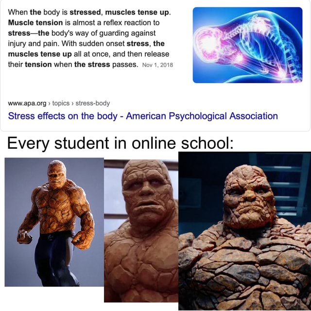 When the body is stressed, muscles tense up. Muscle tension is almost a ...