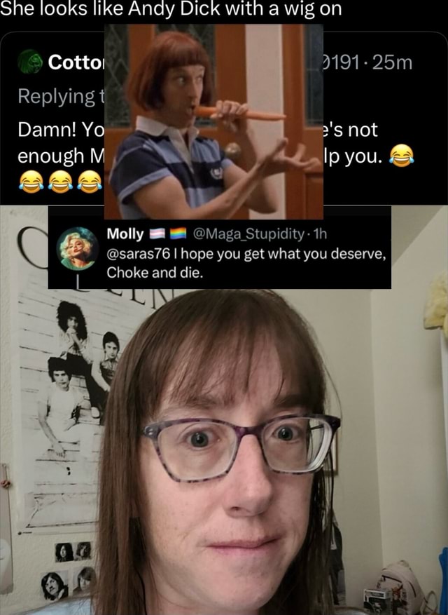 One looks like Anay Dick with a wig on Cotto: 9191- Replying t Damn! Yo ...