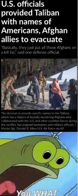 U.S. officials provided Taliban with names of Americans, Afghan allies ...