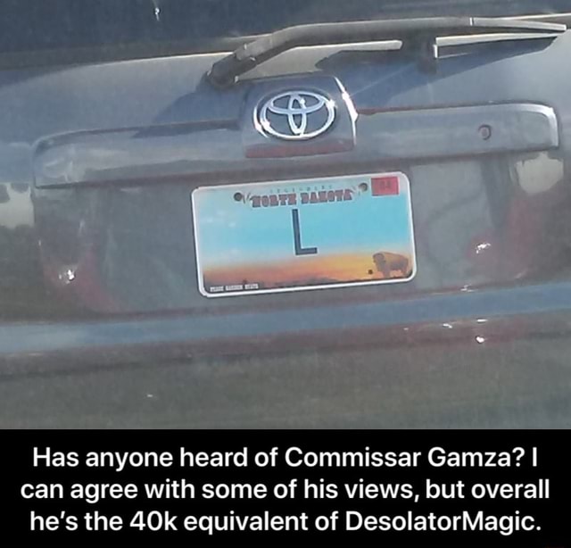 Has anyone heard of Commissar Gamza? I can agree with some of his views ...