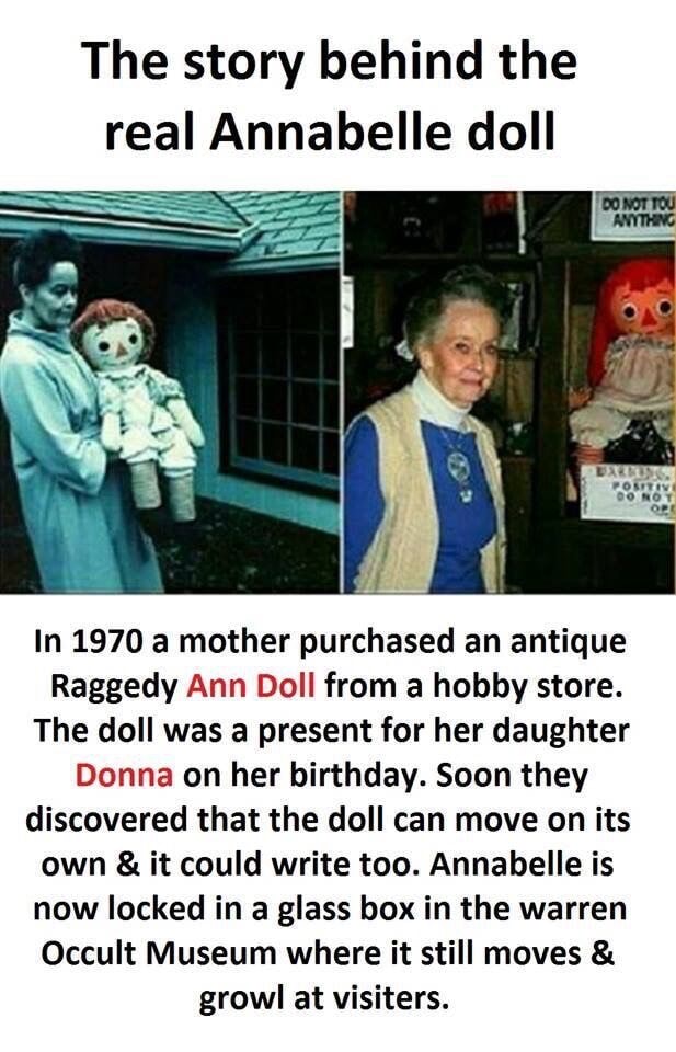 The story behind the real Annabelle doll mi In 1970 a mother purchased ...
