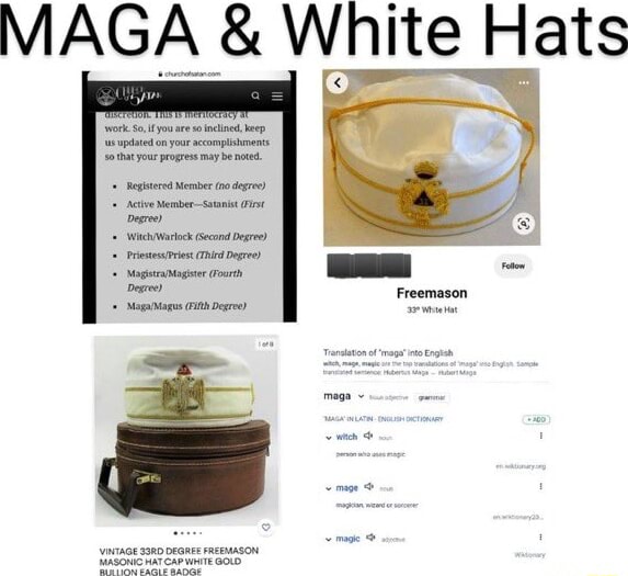 MAGA & White Hats work So, you ae soneined, heep "usupdated on your ...