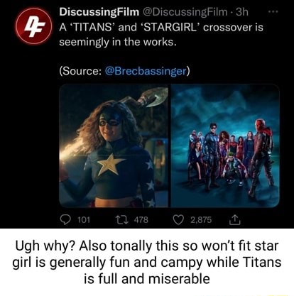 DiscussingFilm A 'TITANS' and 'STARGIRL' crossover is seemingly in the ...