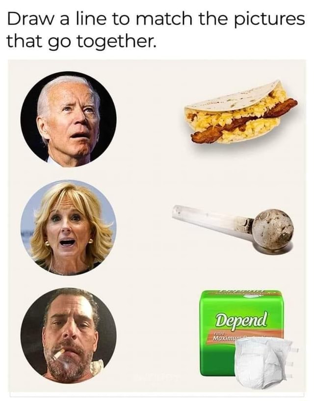 Draw a line to match the pictures that go together. - iFunny