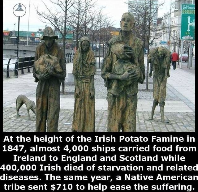 At the height of the Irish Potato Famine in 1847, almost 4,000 ships ...