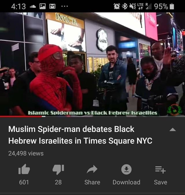 ING rt islamic Spiderman vs Black Hebrew Israelites Muslim Spider-man ...