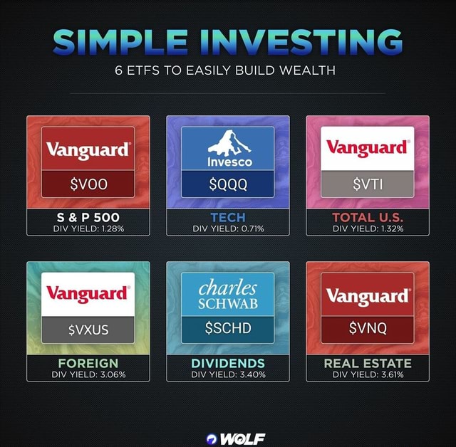 Here’s the ultimate simple investing cheat sheet using ETFs, make sure ...