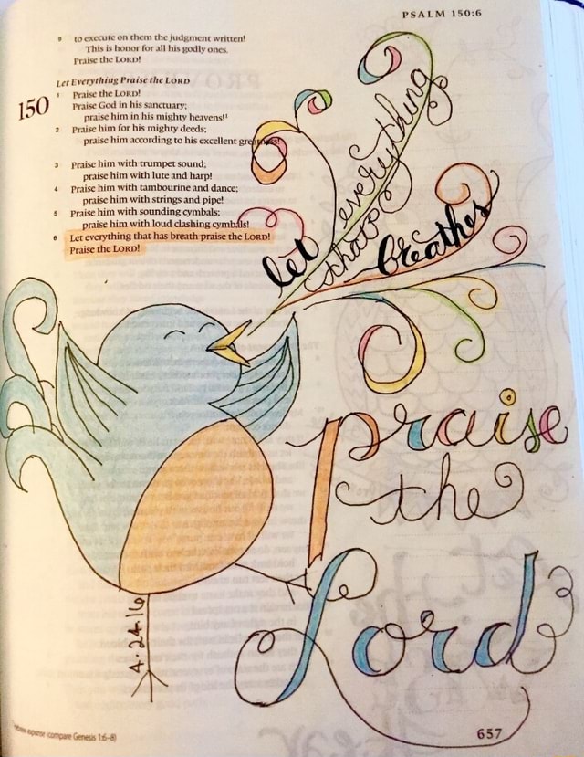 150 PSALM the judgment 'This is hono praise the se the Lonp. praise God ...