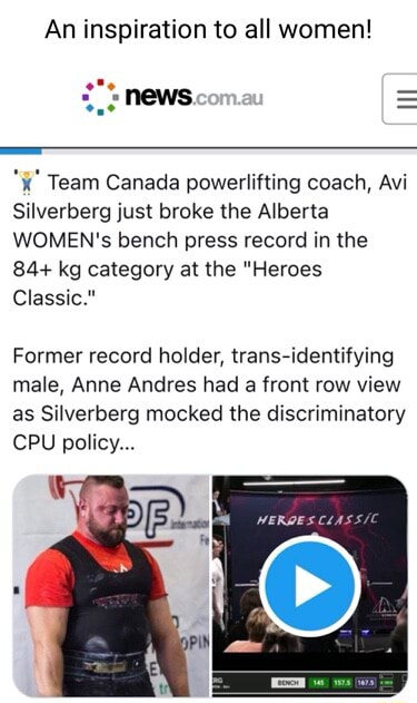 An inspiration to all women! news. = Team Canada powerlifting coach ...