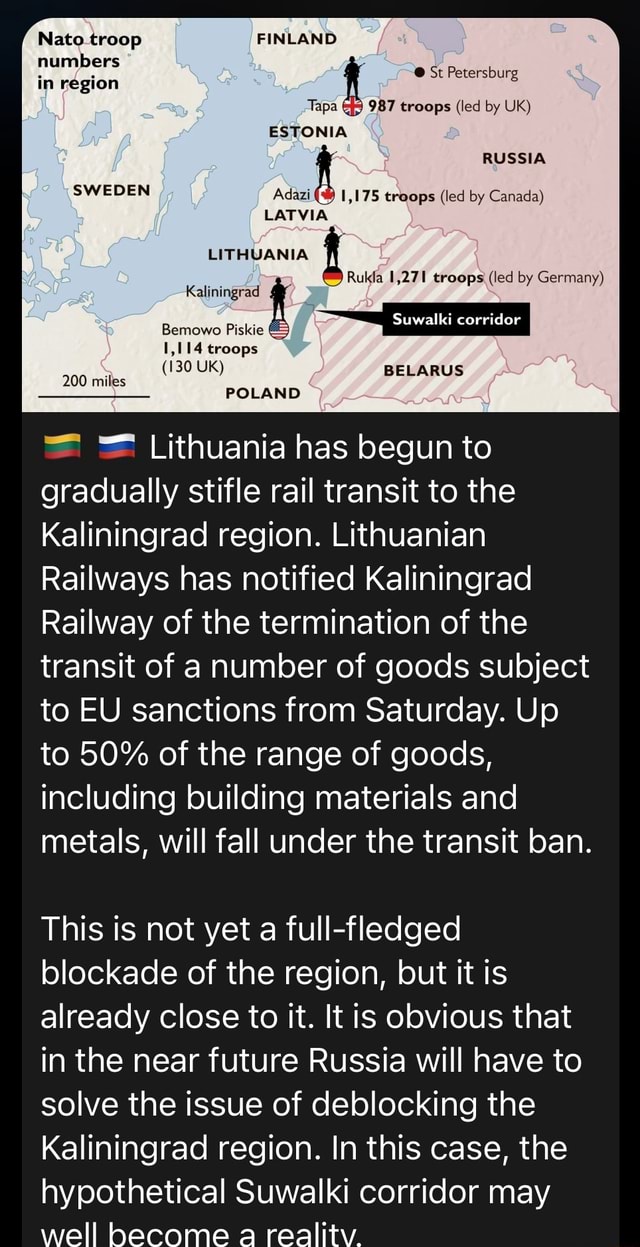 Nato troop FINLAND numbers @ St Petersburg In region Tapa 987 troops ...