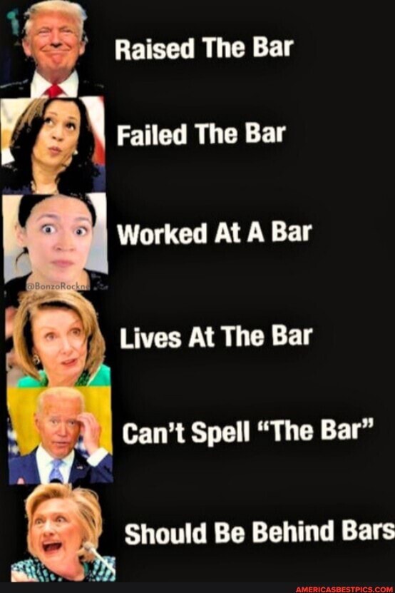 Raised The Bar Failed The Bar Worked At A Bar Lives At The Bar I Can't ...