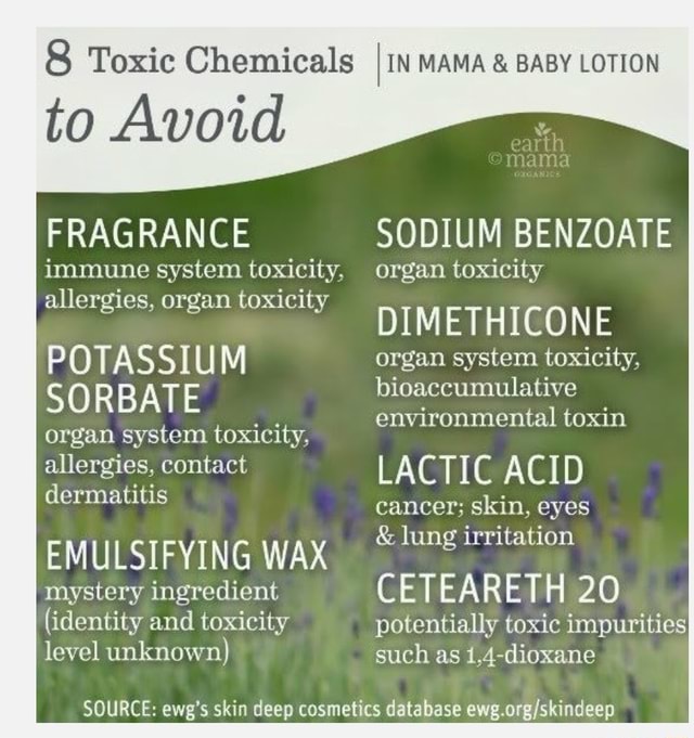 8 Toxic Chemicals IN MAMA & BABY LOTION to Avoid FRAGRANCE immune ...