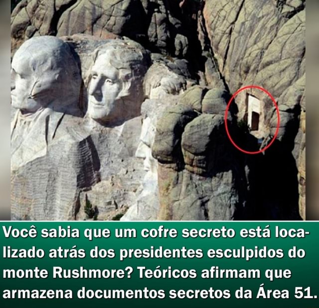 Você sabia que um cofre secreto está loca- lizado atrás dos presidentes ...