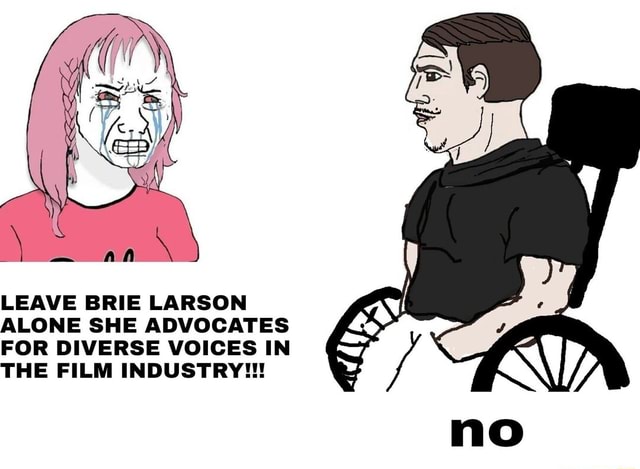 Virgin Brie Larson Fan Versus The Chad Donavan Leave Brie Larson