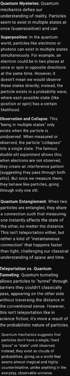 Quantum Mysteries: Quantum mechanics defies our understanding of ...