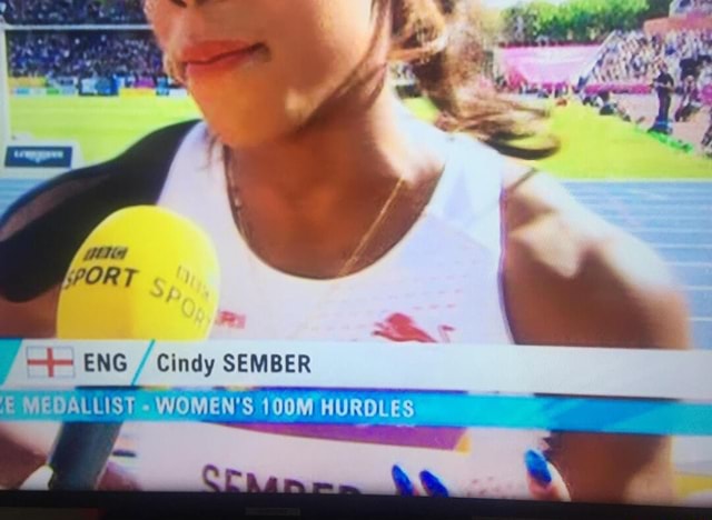 ENG / Cindy SEMBER E MEDALLIST WOMEN'S 100M HURDLES - iFunny