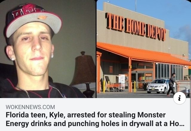 WOKENNEWSCOM Florida teen, Kyle, arrested for stealing Monster Energy ...