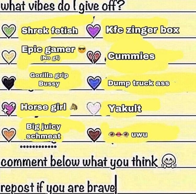 What vibes do give Sirekicteh QY ais zinger box {No. Gorilla giip ...