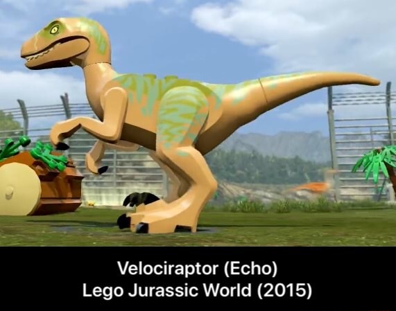 Velociraptor (Echo) Lego Jurassic World (2015) - Velociraptor (Echo ...