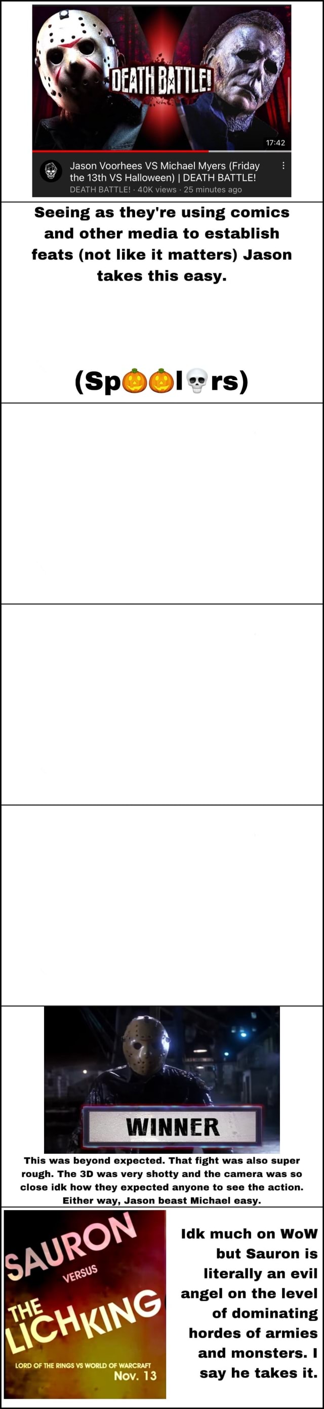 Jason Voorhees VS Michael Myers (Friday he 13th VS Halloween) I DEATH ...