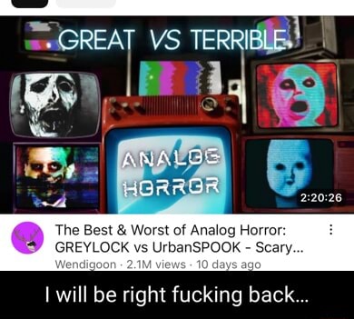 SeGREAT VS The Best & Worst of Analog Horror: GREYLOCK vs UrbanSPOOK ...