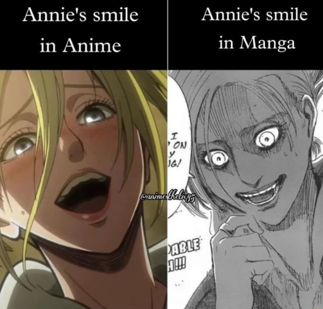 Annie's smile Annie's smile in Anime in Manga - iFunny