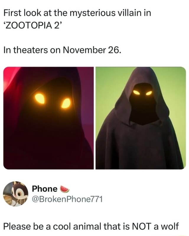 First look at the mysterious villain in 'ZOOTOPIA 2' In theaters on ...