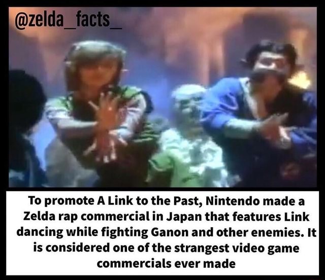 To promote A Link to the Past, Nintendo made a Zelda rap commercial in ...