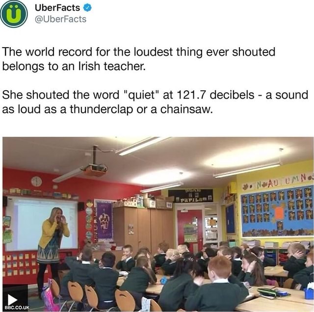 The world record for the loudest thing ever shouted belongs to an Irish ...