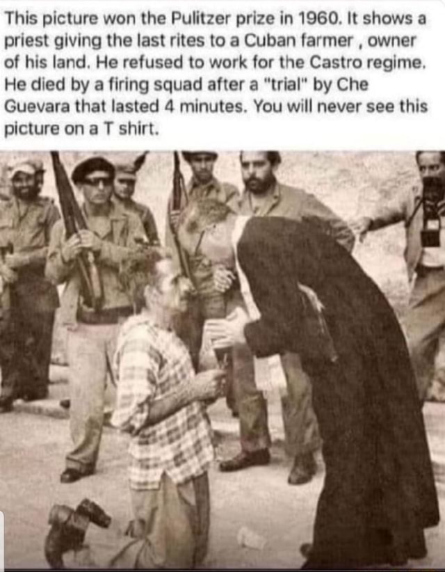 This picture won the Pulitzer prize in 1960, It shows a priest giving ...