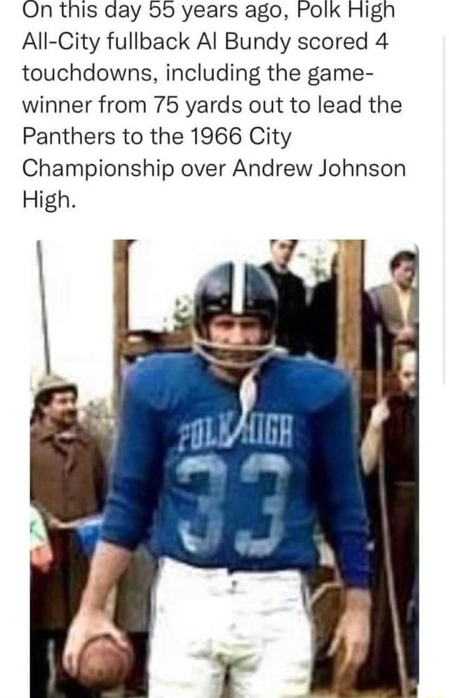 On this day 59 years ago, Polk High -City fullback Al Bundy scored 4 ...