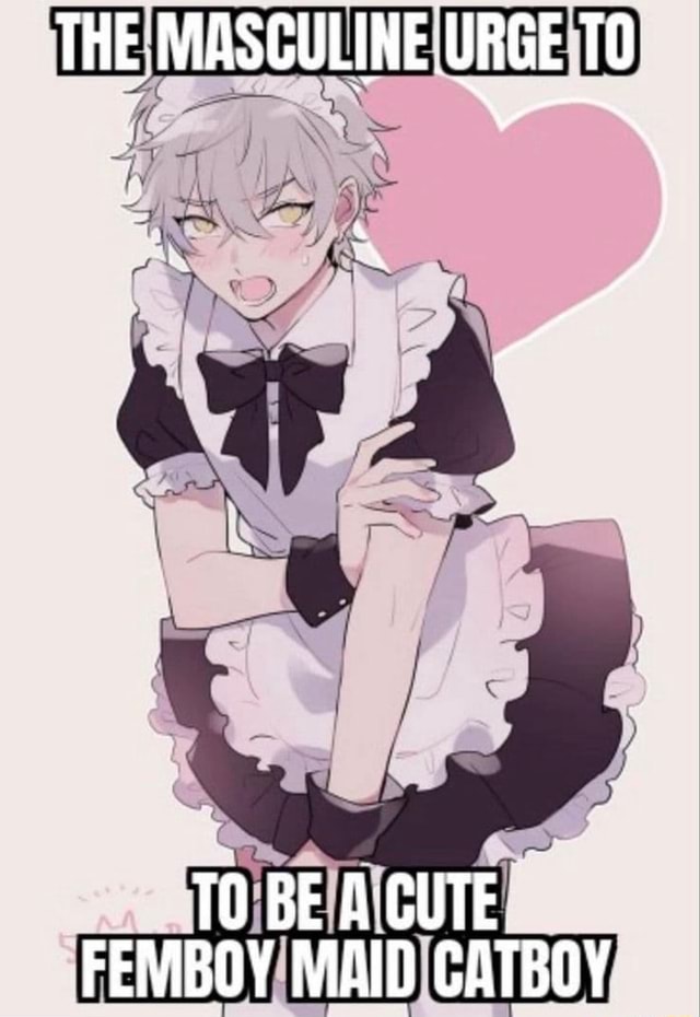 THE MASCULINE .URGE BE ACUTE FEMBOY MAID CATBOY - iFunny