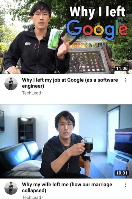 Why I left my job at Google (as a software engineer) TechLead Why my ...
