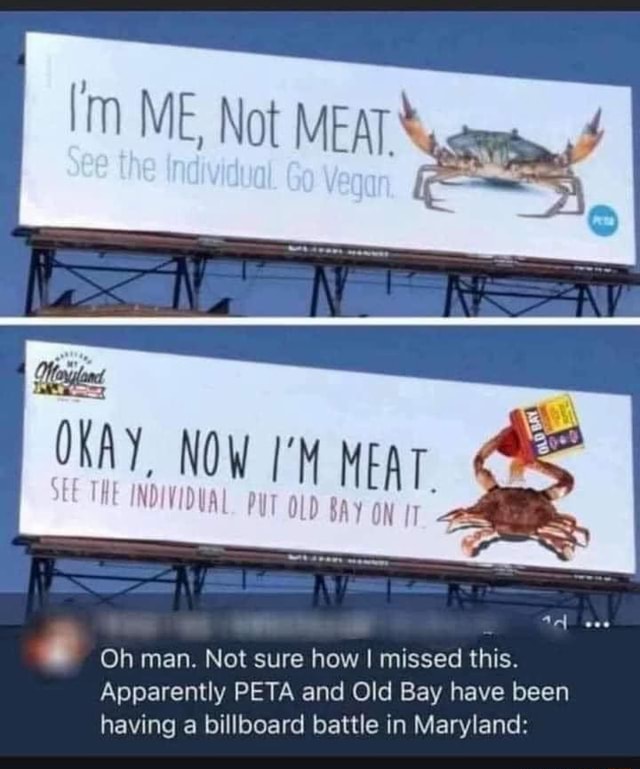 Im ME, Not MEAT OKAY, NOW I'M MEAT. Oh man. Not sure how I missed this ...