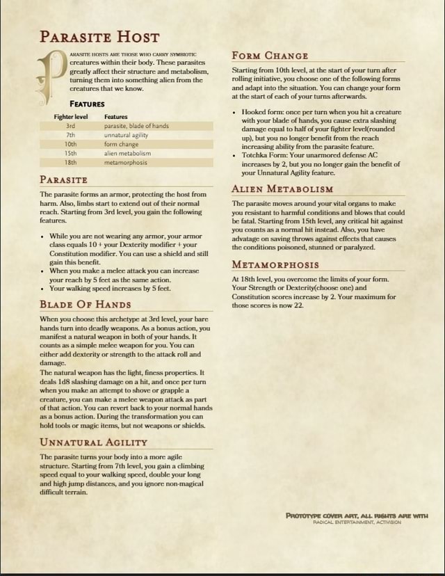 PARASITE Host 'creatures within their body. These parasites aratly ...