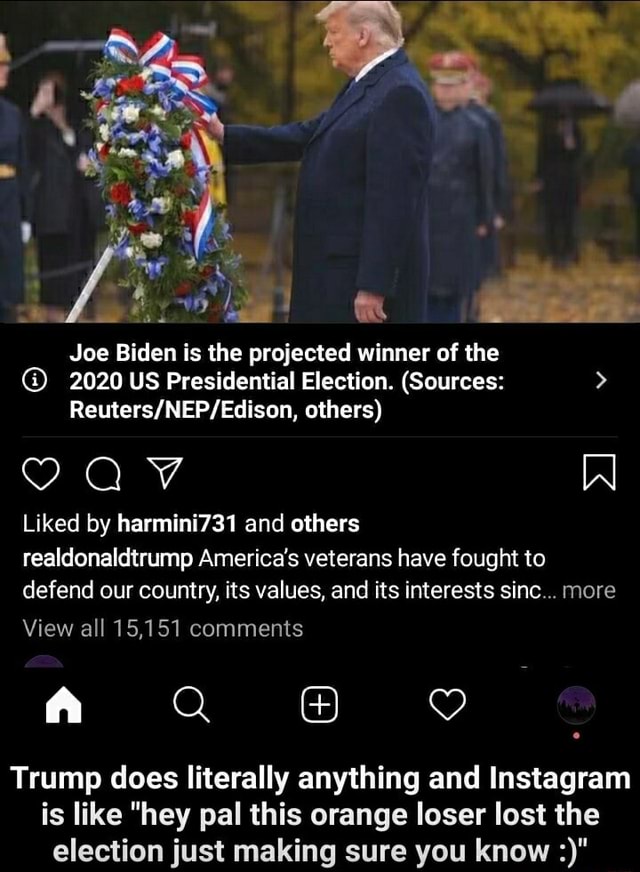 Joe Biden is the projected winner of the 2020 US Presidential Election ...